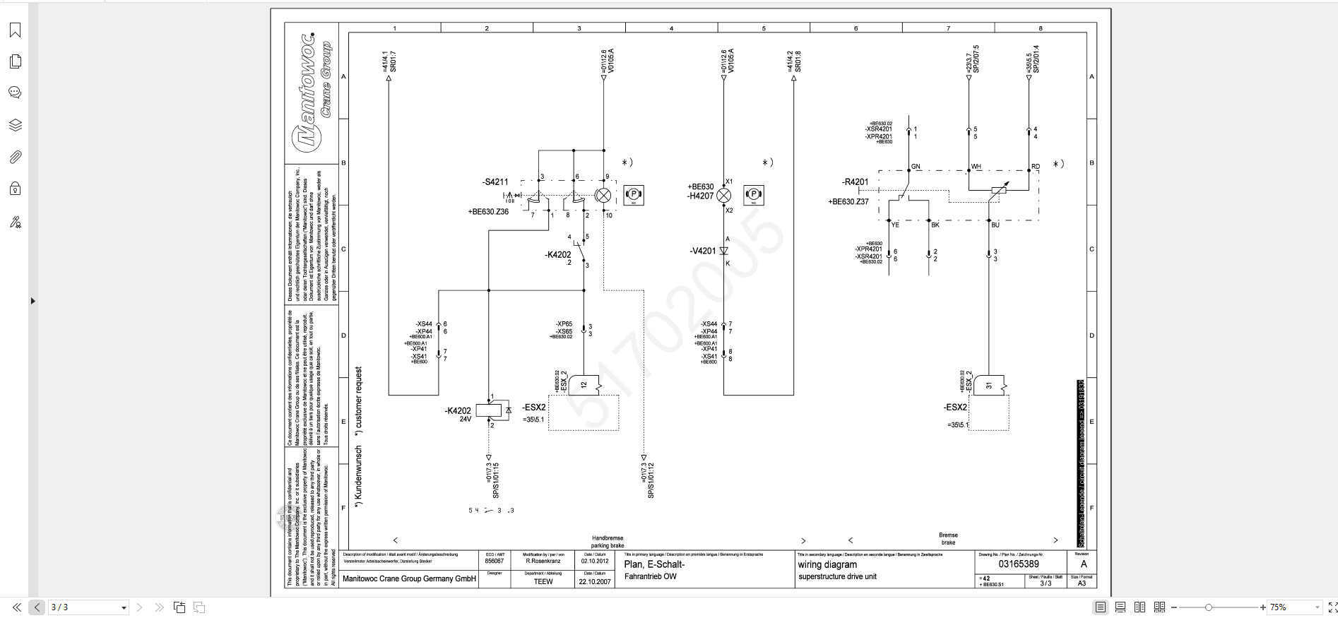 Grove GMK5170 Crane Shop Manual