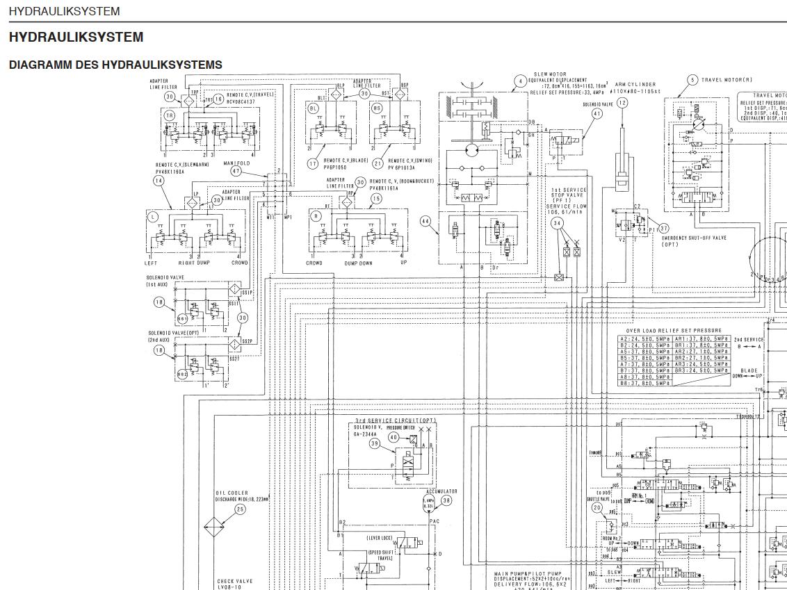 Takeuchi Excavator TB1140 Parts Workshop Operators Manual DE EN