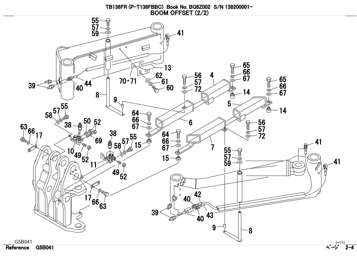 Takeuchi Excavator TB138 TB153 TB180FR Workshop Operators Parts Manual