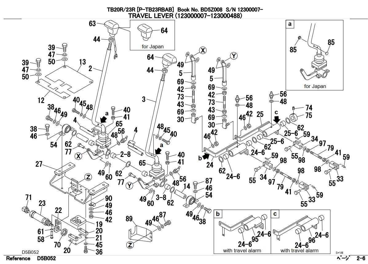 Takeuchi Excavator TB23R Workshop Operators Parts Manual
