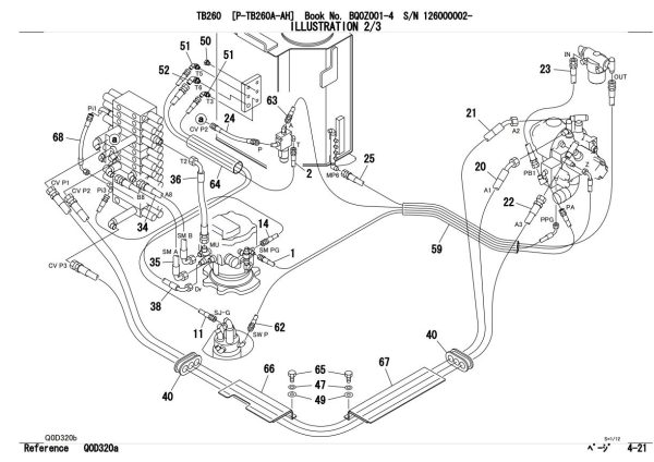 Takeuchi Excavator TB260 Workshop Parts Operators Manual IT EN