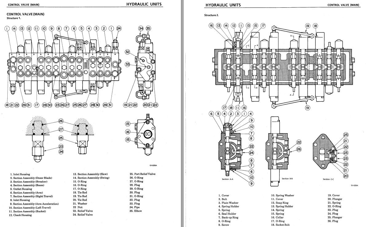 Takeuchi Excavator TB36 Workshop Parts Operators Manual