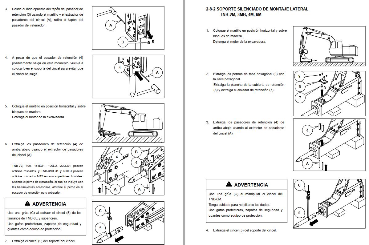 Takeuchi Hammer HUPPI Series Parts Manual ES EN
