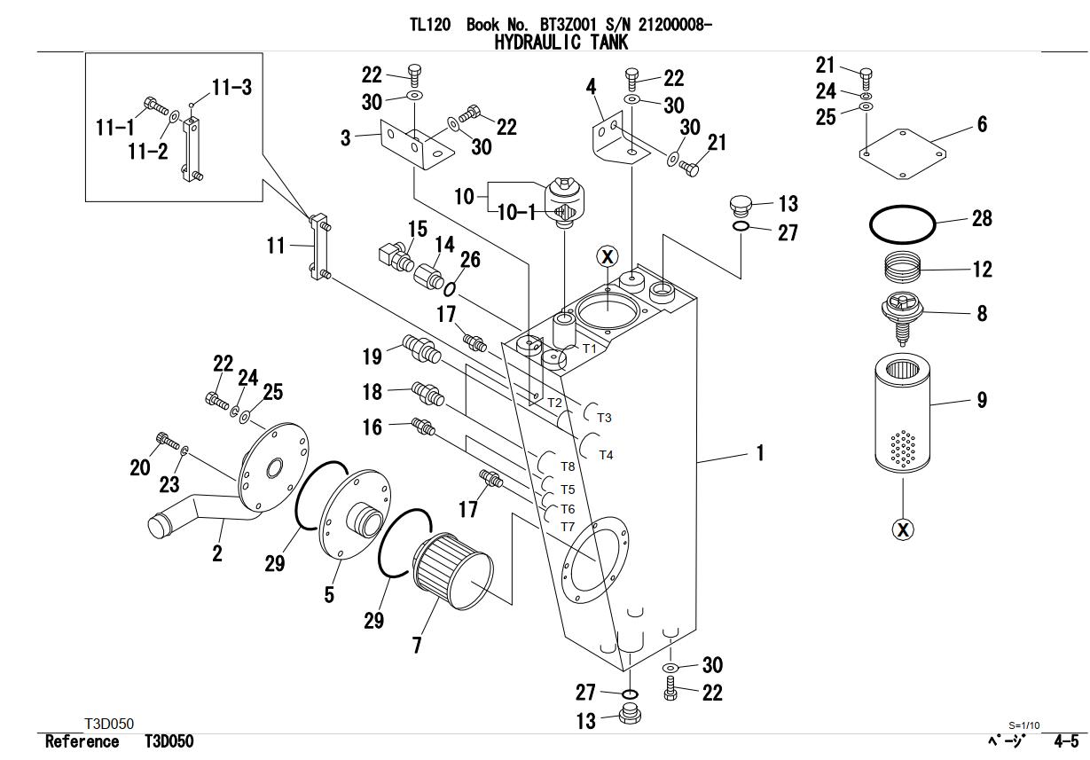 Takeuchi Loader TL120 to TL150 Workshop Parts Operators Manual