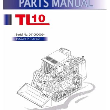 Takeuchi Loader TL26 Workshop Parts Operators Manual