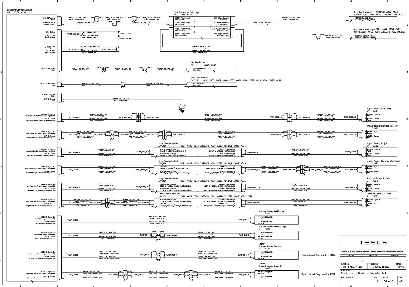 Tesla Model S Circuit Diagram 2022.02 LHD Rev 2