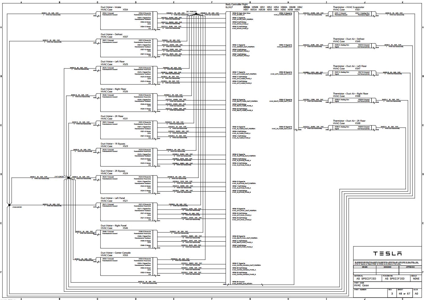 Tesla Model X Circuit Diagram 2023 to Current Production SOP13