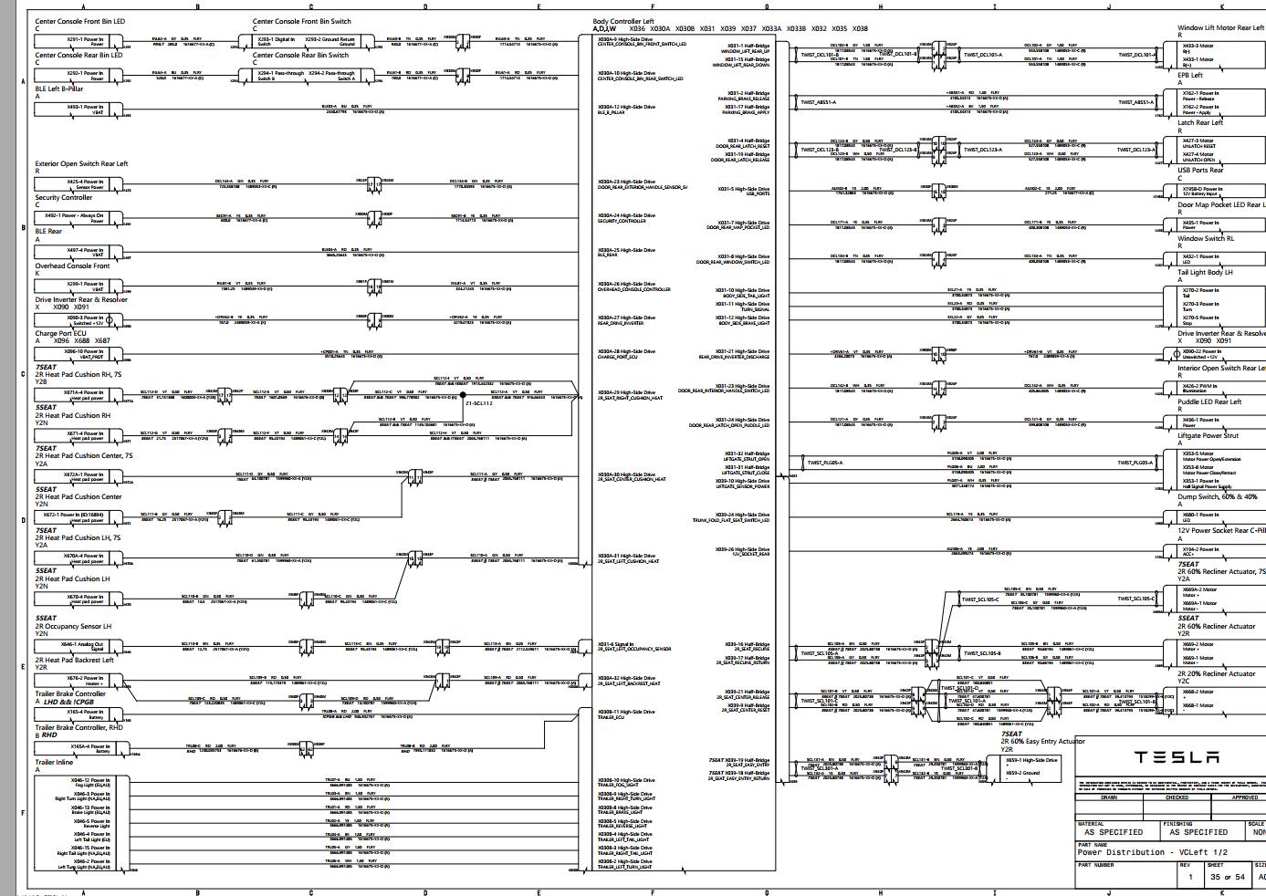 Tesla Model Y Circuit Diagram 2022 to Current Production SOP4