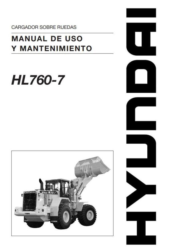 Hyundai Excavator HL760-7 Operator Manual ES