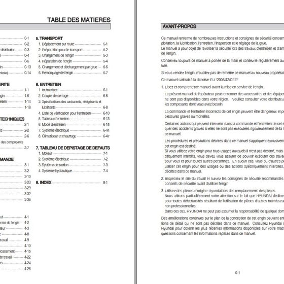 Hyundai Excavator HL770-9S Operator Manual PT