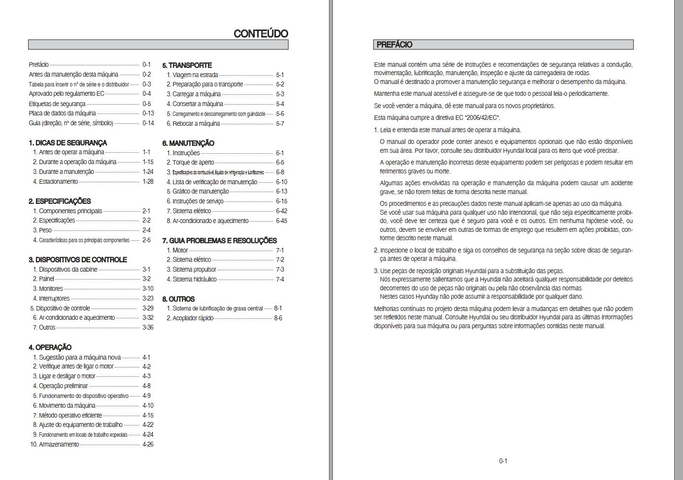 Hyundai Excavator HL775-9S Operator Manual PT