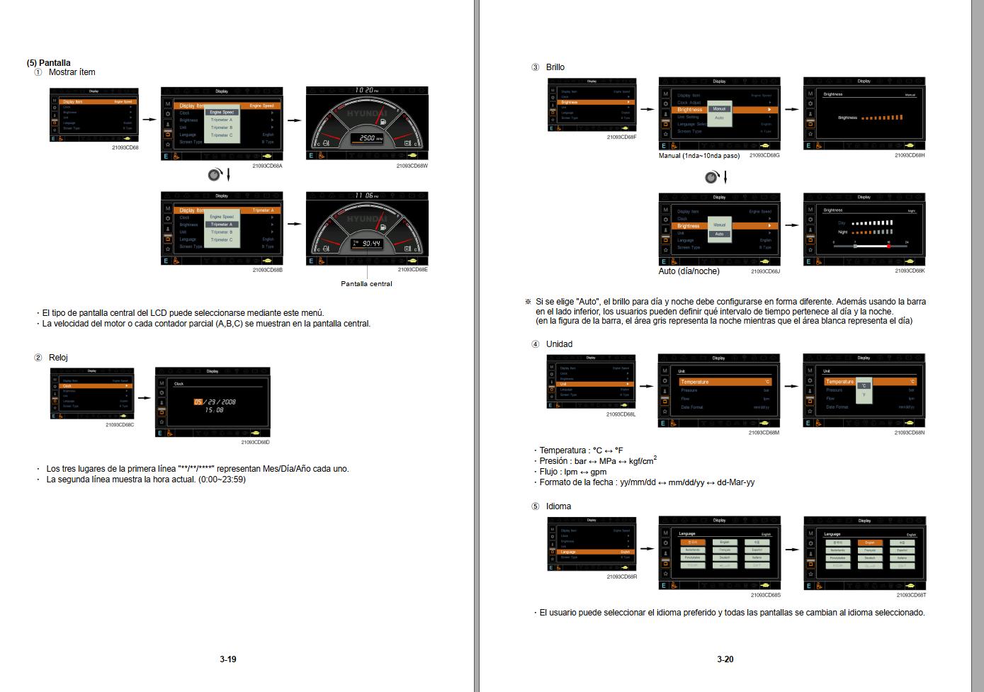 Hyundai Excavator R380LC-9SH Operator Manual ES