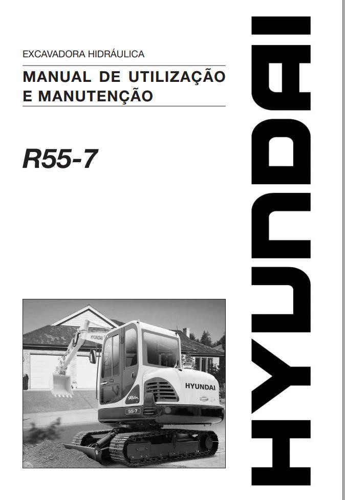 Hyundai Excavator R55-7 Operator Manual PT