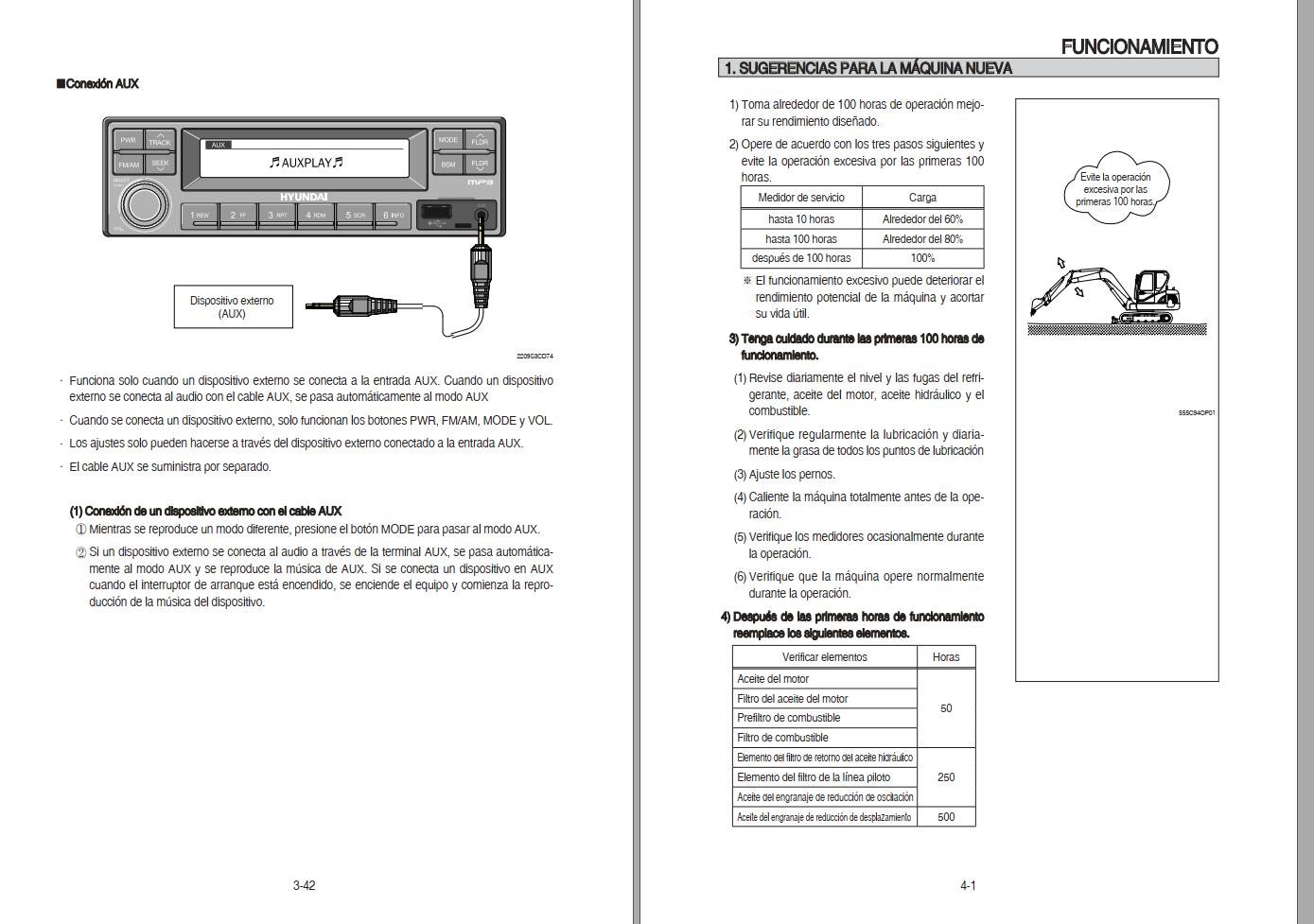 Hyundai Excavator R60-9S Operator Manual ES