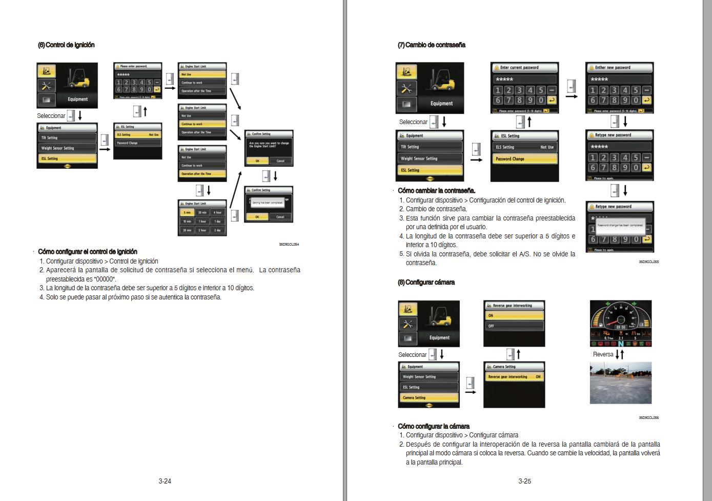 Hyundai Forklift 35D-9S 40D-9S 45D-9S 50D-9SA Operator Manual ES