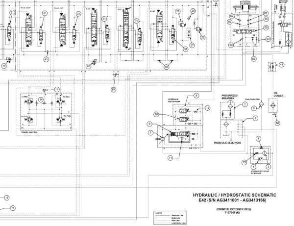 Bobcat Excavator E37 Electrical and Hydraulic Schematic