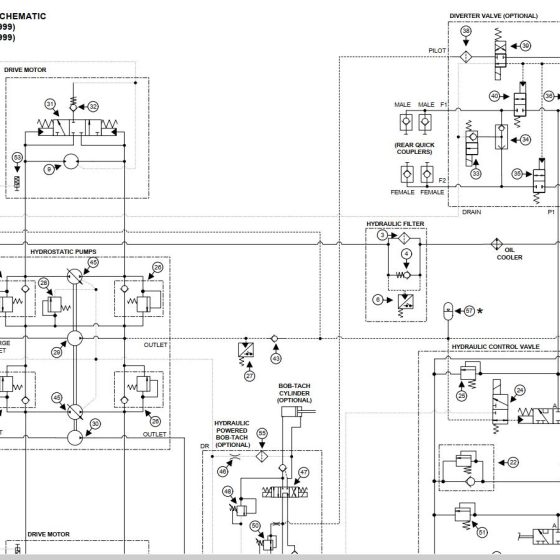 Bobcat Loader 863 Electrical and Hydraulic Schematic