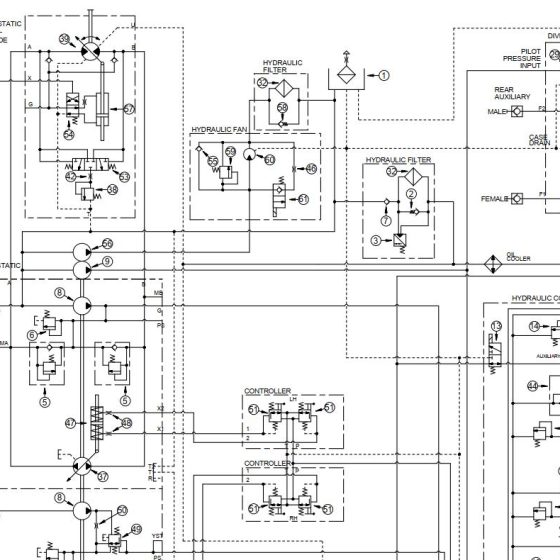 Bobcat Loader A220 Electrical and Hydraulic Schematic