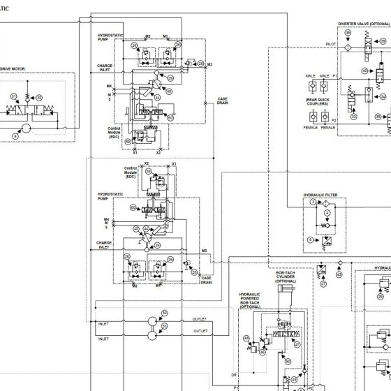 Bobcat Loader A300 Electrical and Hydraulic Schematic