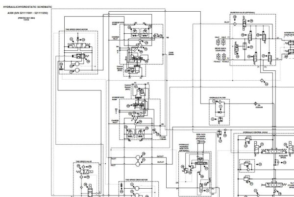 Bobcat Loader A300 Electrical and Hydraulic Schematic