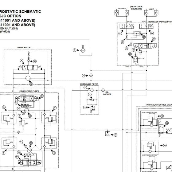 Bobcat Loader S220 Electrical and Hydraulic Schematic