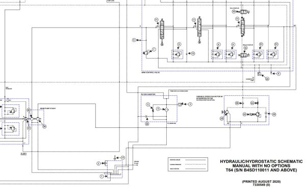 Bobcat Loader T64 Electrical and Hydraulic Schematic