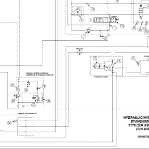 Bobcat Loader T870 Electrical and Hydraulic Schematic