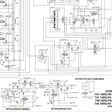 Bobcat Telescopic Handler T40.180 Electrical and Hydraulic Schematic
