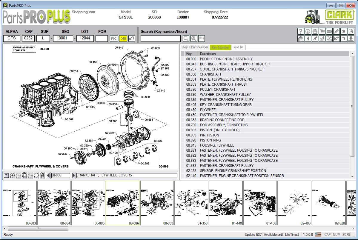 Clark Spare Parts List Tool Parts Pro Plus EPC v537 05.2023 How To ...