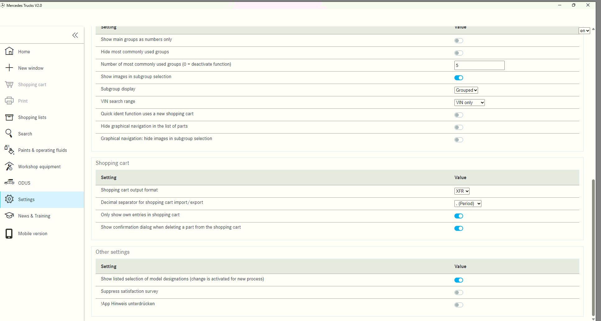 MERCEDES-BENZ EPC Spare Parts List Online Tool