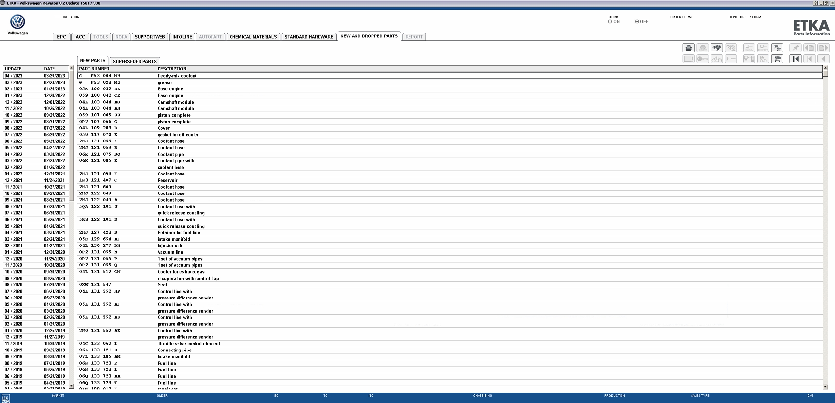 VMWare ETKA 8.2 05.2023 Volkswagen Seat Skoda Audi Spare Parts List How ...