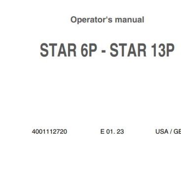 Haulotte Vertical Mast STAR 6P STAR 13P Maintenance Book