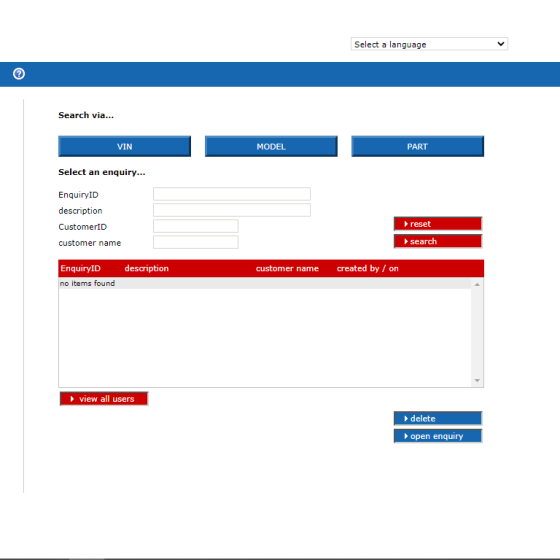 Ford EPC Spare Parts List Online Tool