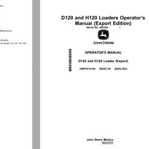 John Deere Loaders 522 542 Operator's Manual