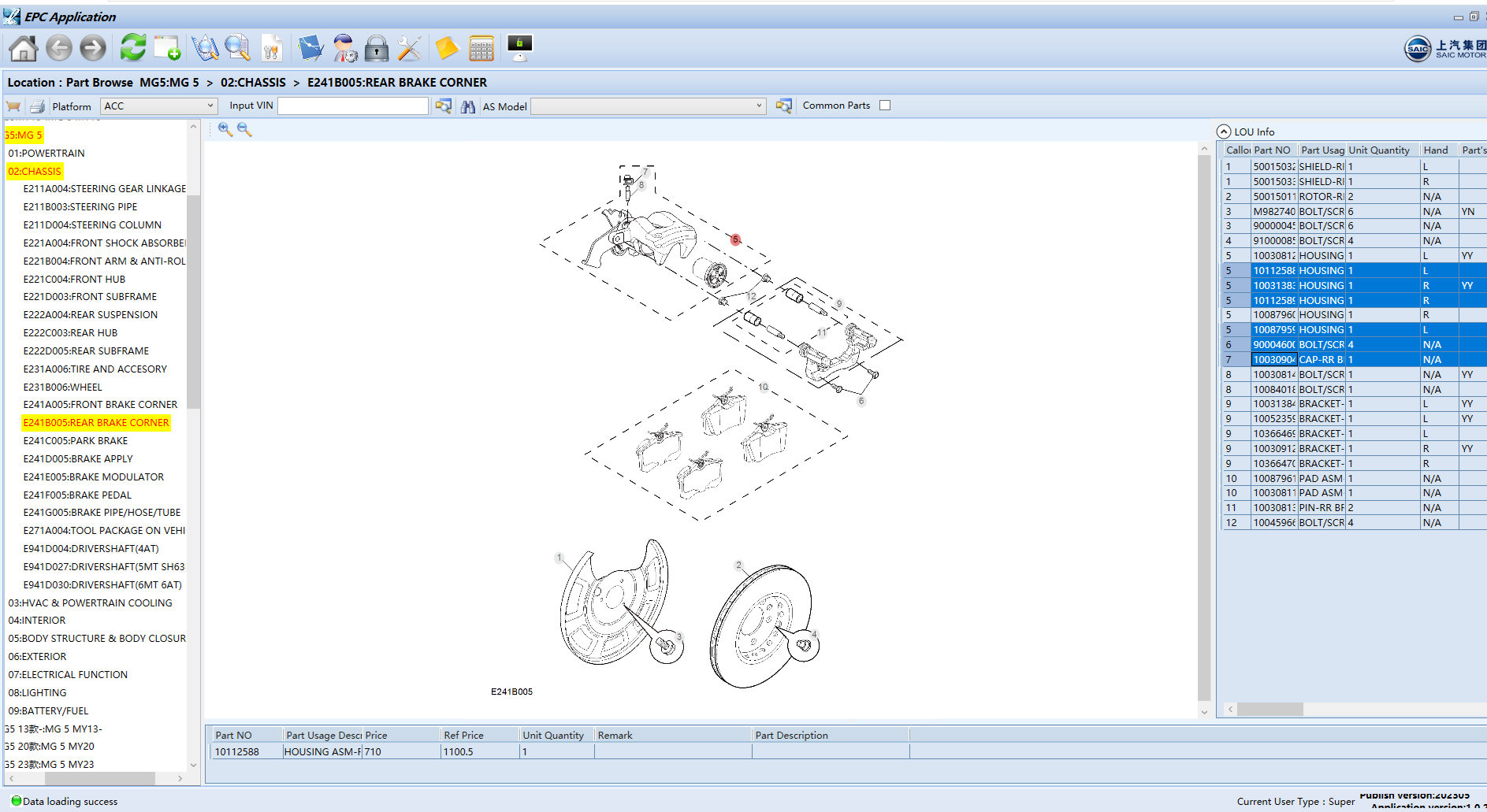 SAIC MOTOR Spare Parts List EPC 05.2023 How To Install Guide Instruction