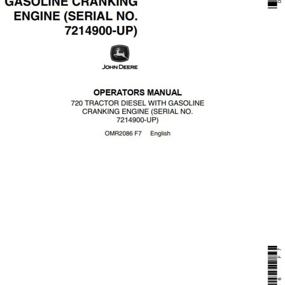 John Deere Tractors 8120T 8220T 8320T 8420T 8520T Operator's Manual