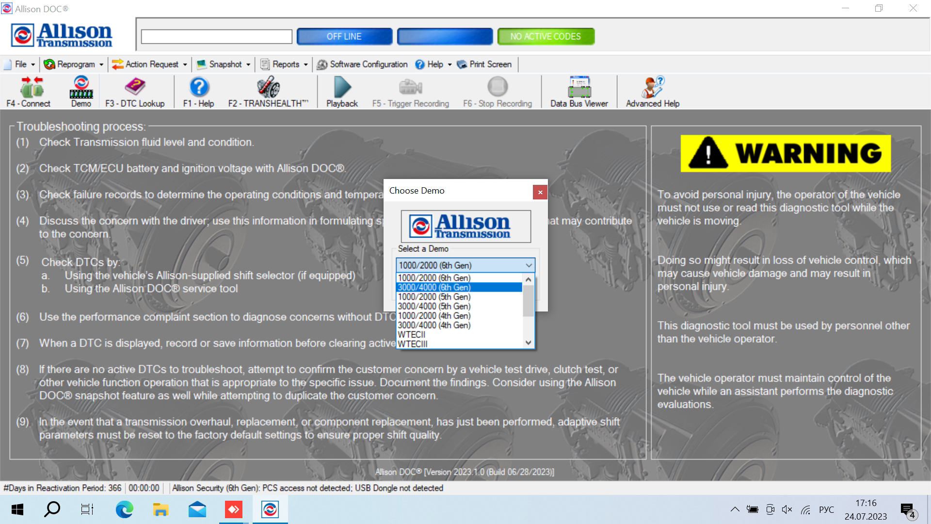 Allison Diagnostic Tool DOC 2023 v1 Install By Remote How To Install ...