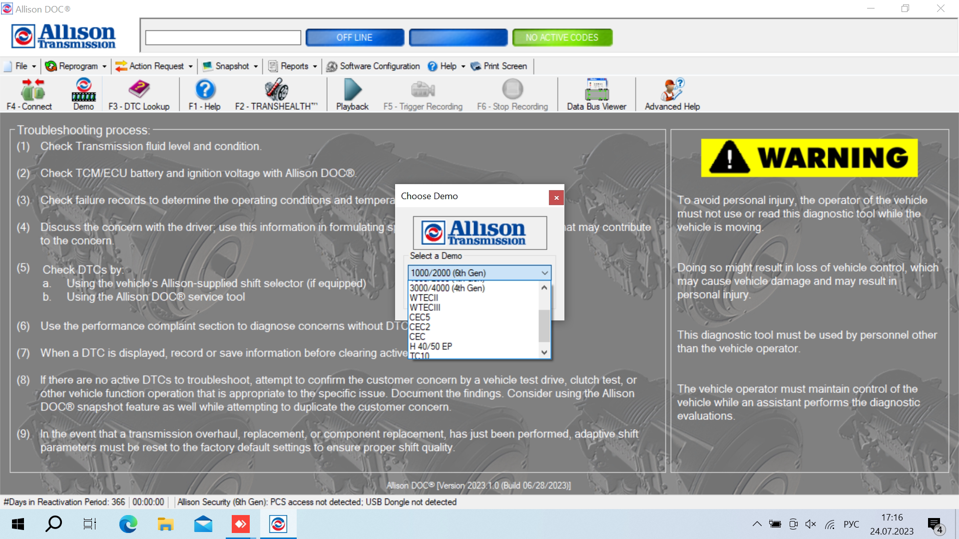 Allison Diagnostic Tool DOC 2023 v1 Install By Remote How To Install ...