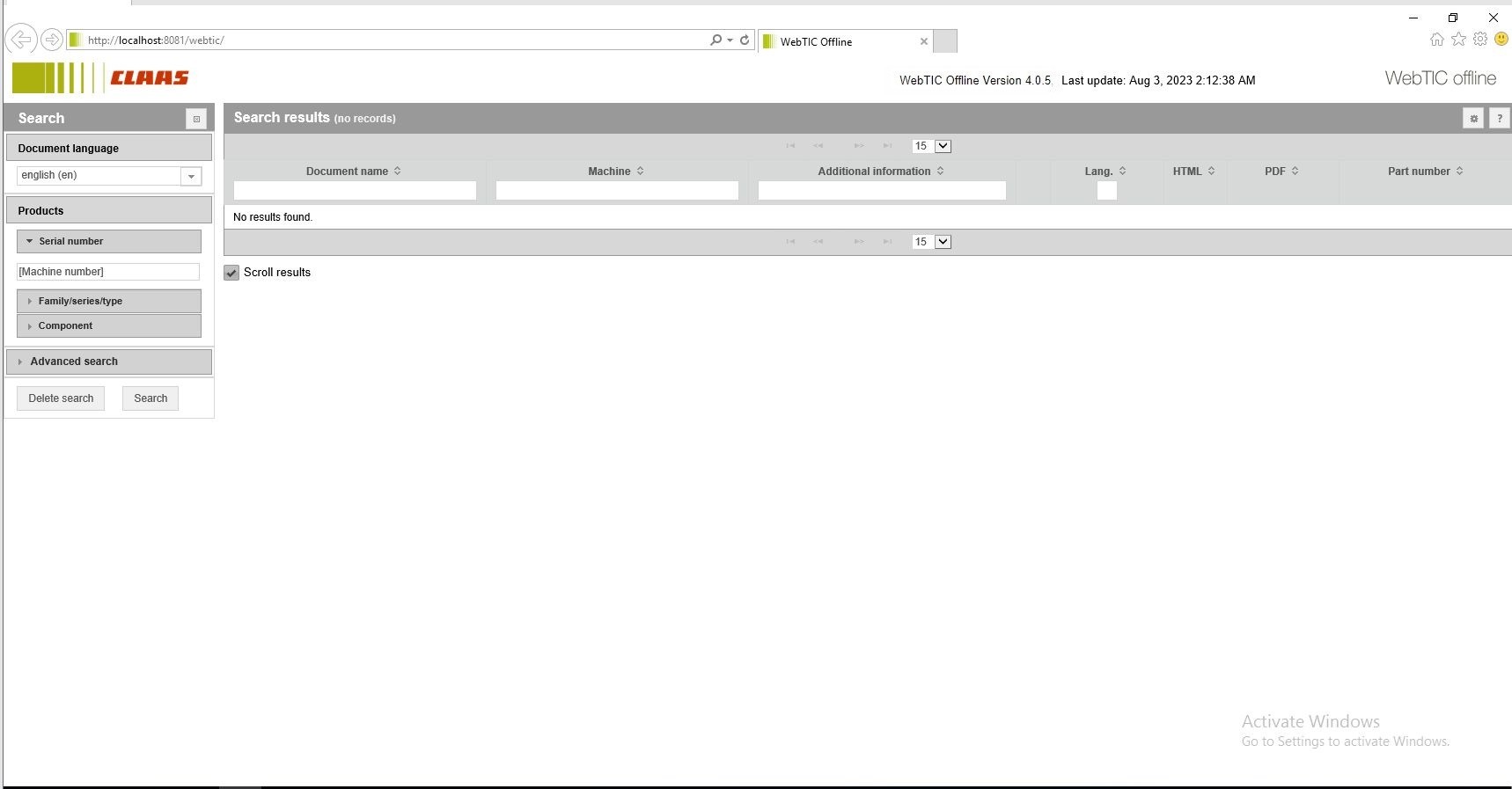 CLAAS Service Library WebTIC Offline EN 08.2023 How To Install Guide Instruction