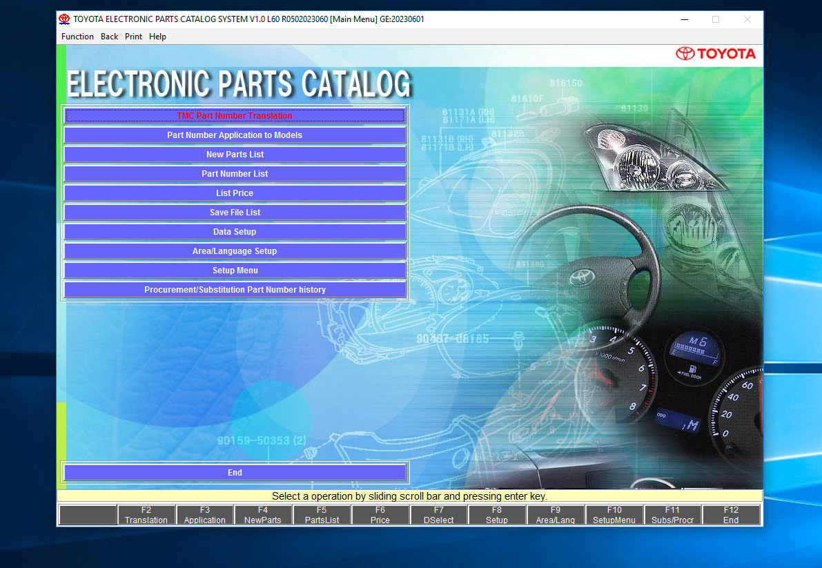Toyota Lexus Spare Parts List EPC 06.2023 How To Install Guide Instruction