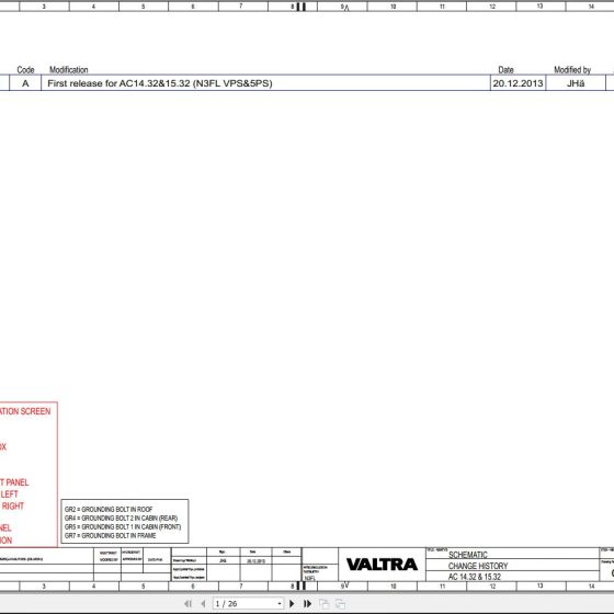 Valtra AutoControl System AC14.31 AC15.31 Electrical Diagram