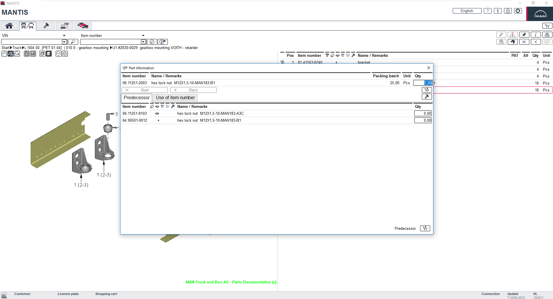 MAN MANTIS Spare Parts List EPC v714 09.2023 New Interface How To ...
