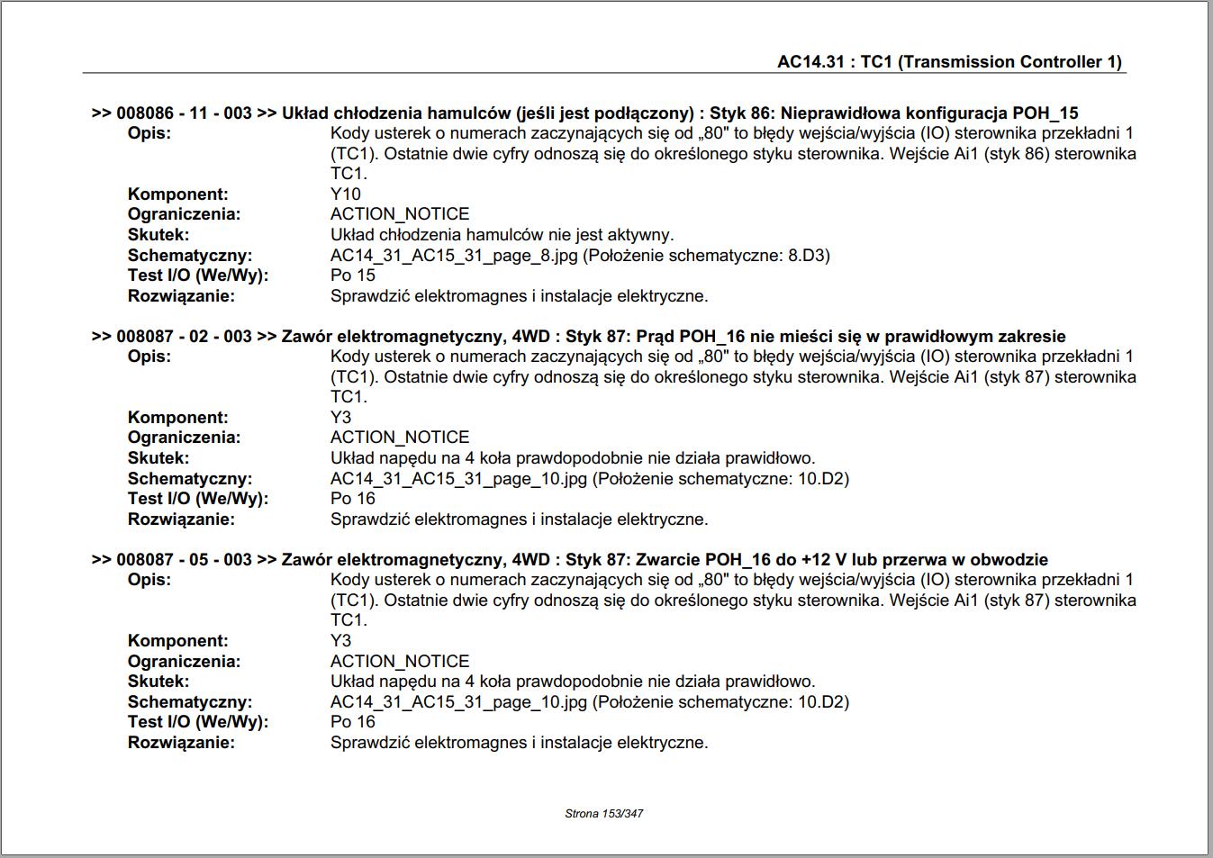 Valtra Automation Configuration AC14.31 Service Code Manual PL