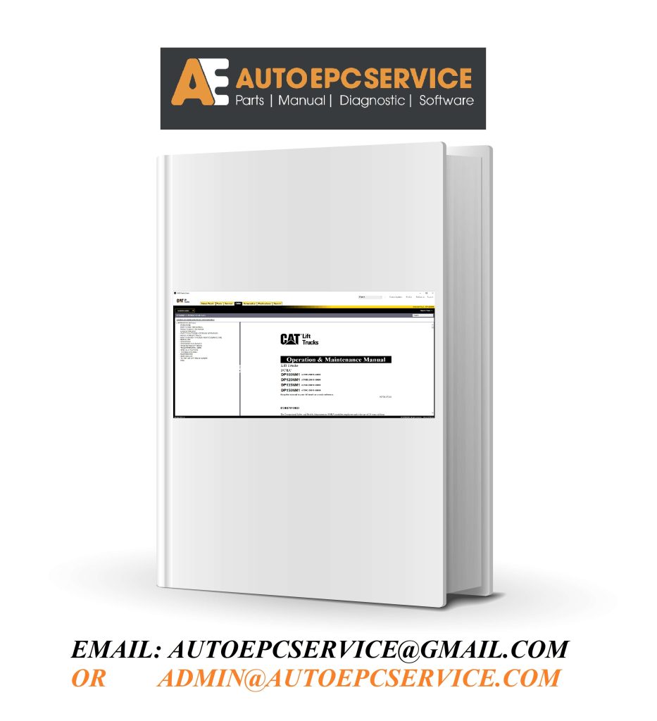 Caterpillar Forklifts Spare Parts List Program Workshop Library MCFE 12 ...