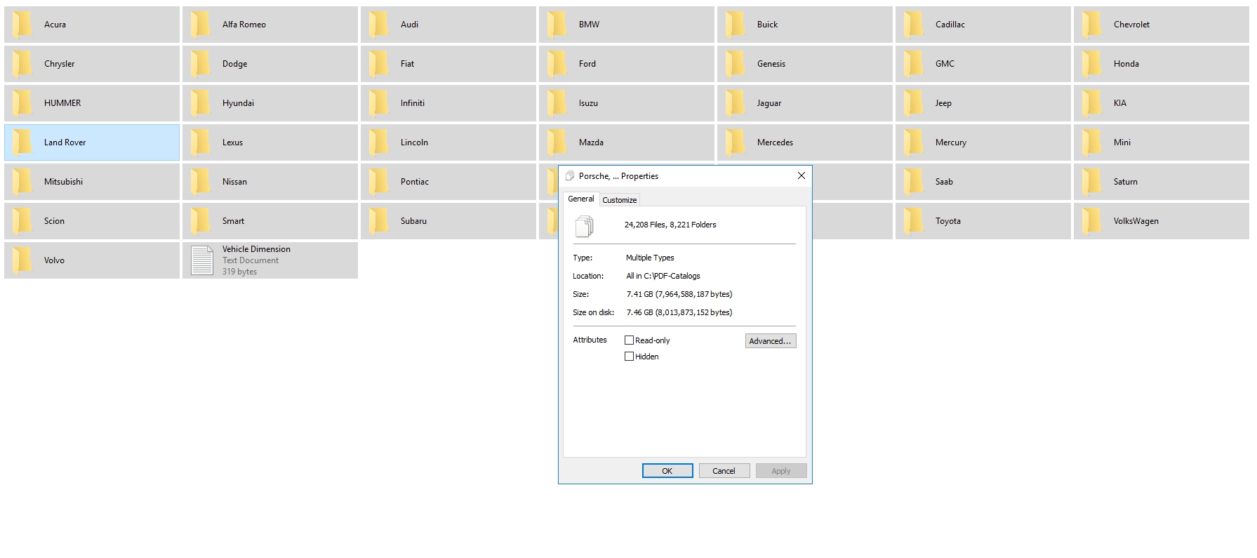 Mitchell Database Dimensions List 2008-2020 PDF Download Package