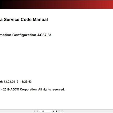 Valtra Automation Configuration AC37.3 Service Code Manual