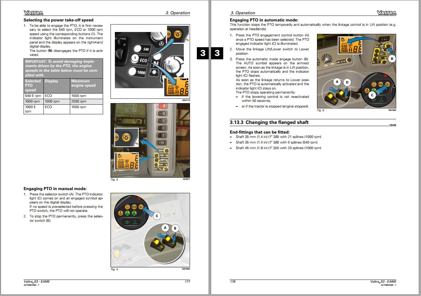 Valtra Tractor S233 to S353 Operator's Manual
