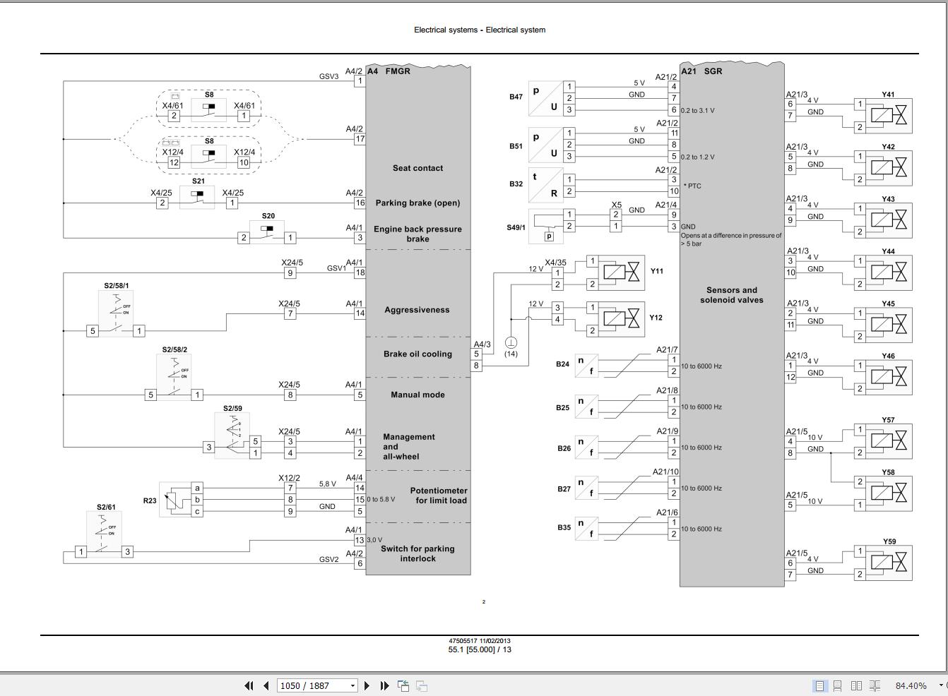 Case Ih Tractor Cvx140 Cvx150 Cvx160 Cvx175 Cvx195 Service Manual 47505517