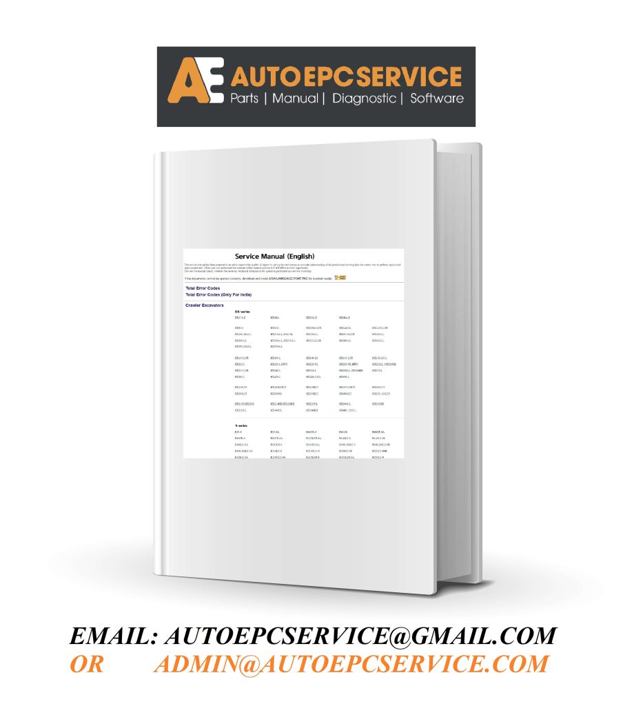 Hyundai Service Manual PDF Heavy Equipment 11.2023 Download Package