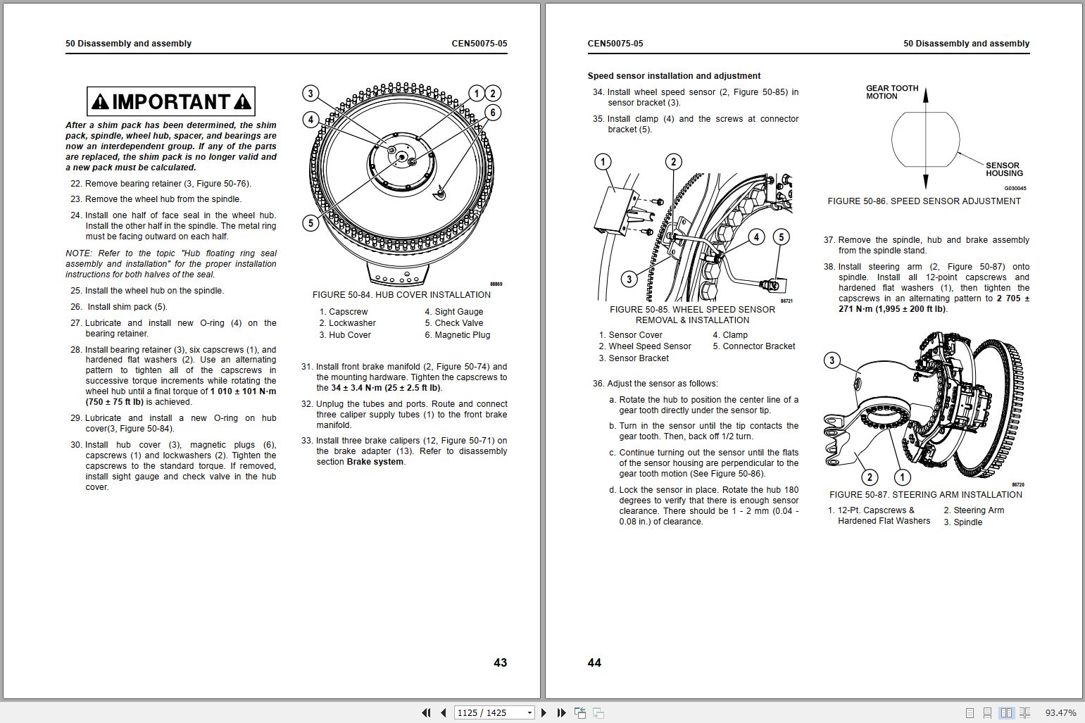 Komatsu Dump Truck 830E-5 Shop Manual